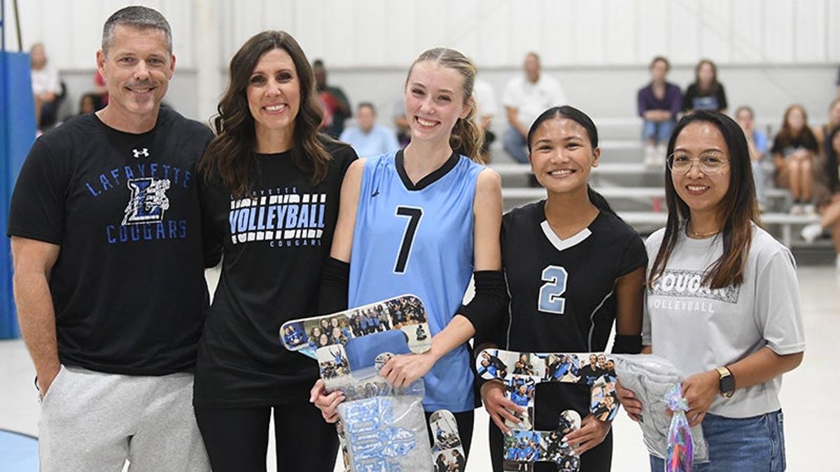 LCS volleyball celebrates win over Callaway, two players on senior nig...