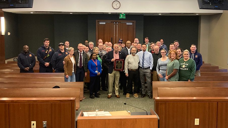 County recognizes outgoing longtime EMS medical director