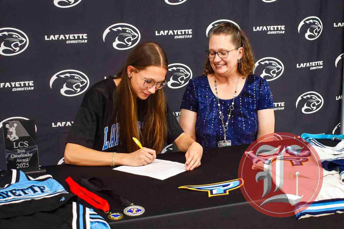 Reagan Bryant signs to cheer at Point University
