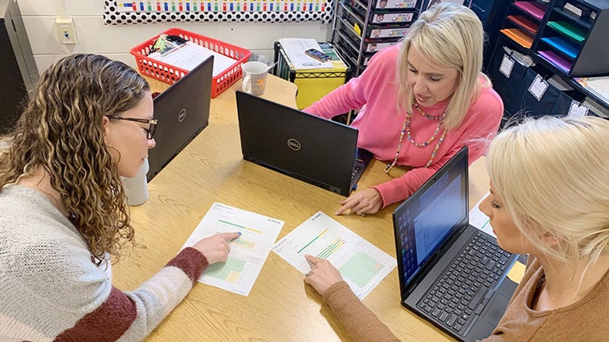 PLC at Hollis Hand Elementary working to achieve student suc...