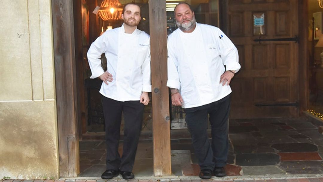 Tulla and Caleb White, father and son duo at Venucci and Tul...