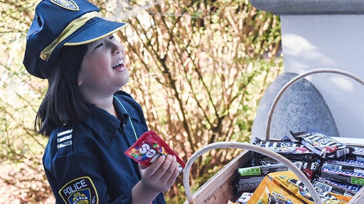 Candy overload on Halloween