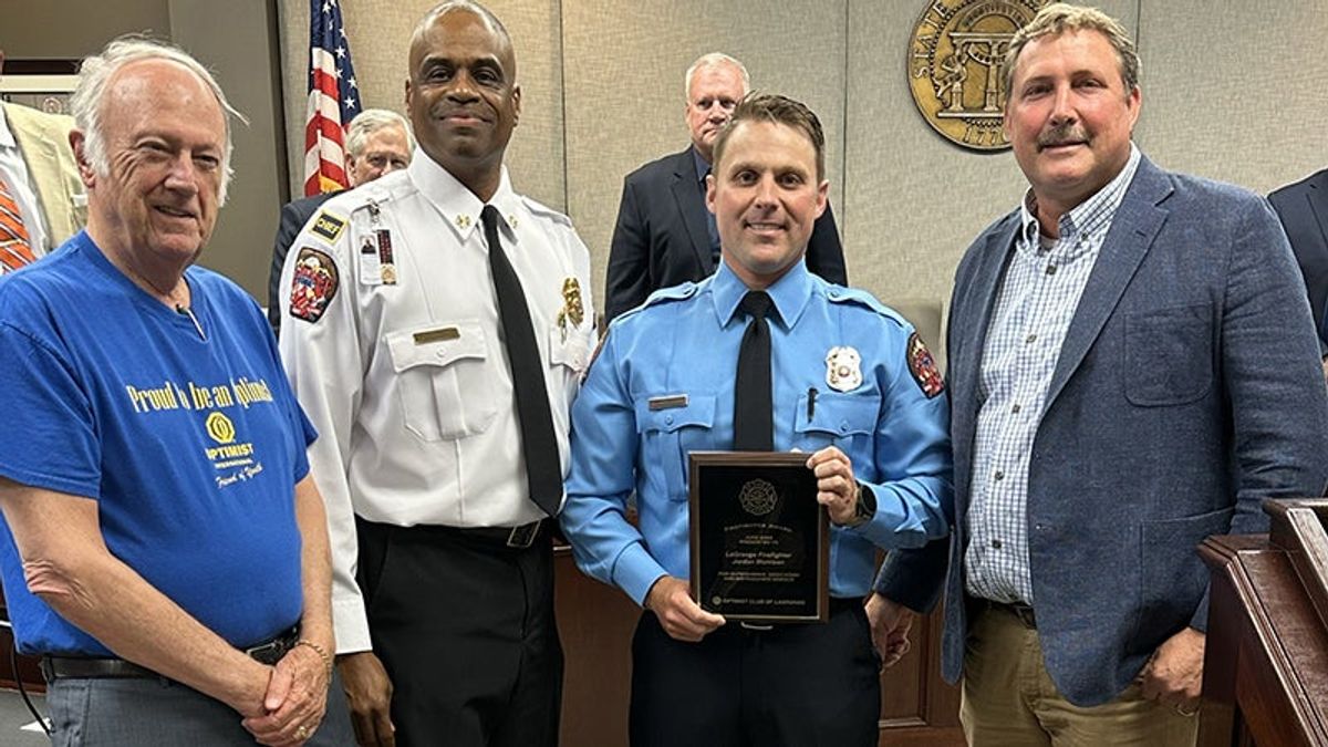 Morrison named LaGrange Firefighter of the Year