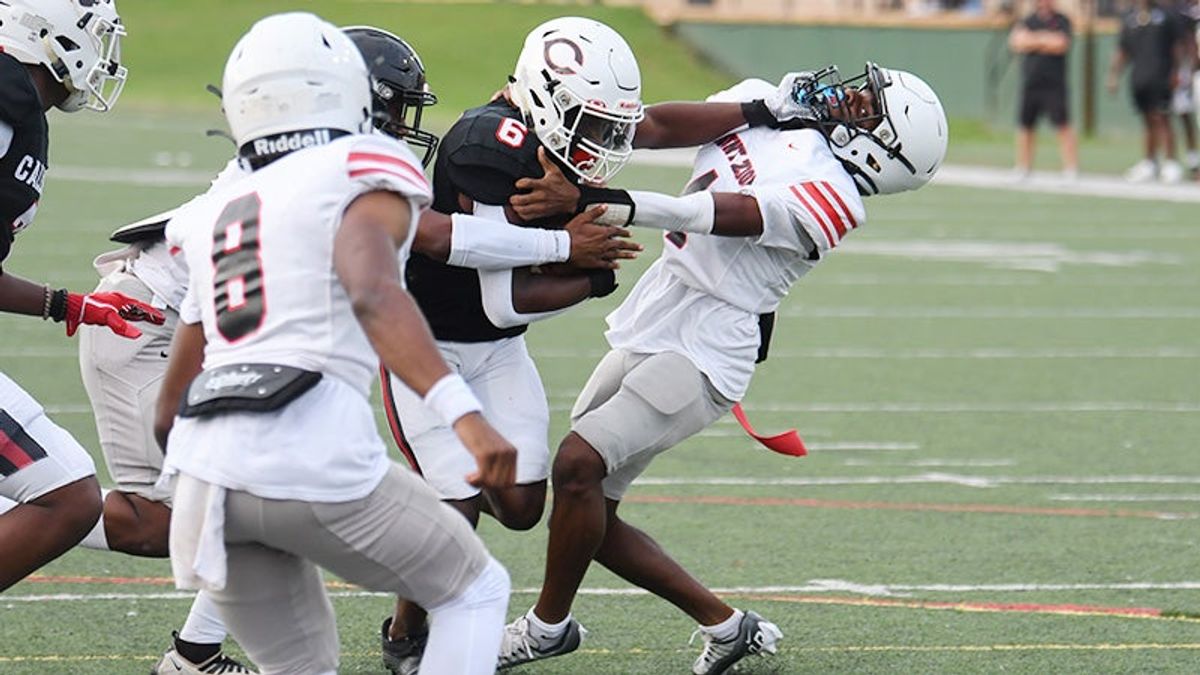 Football is back: Callaway dominates scrimmage against Mt. Zion