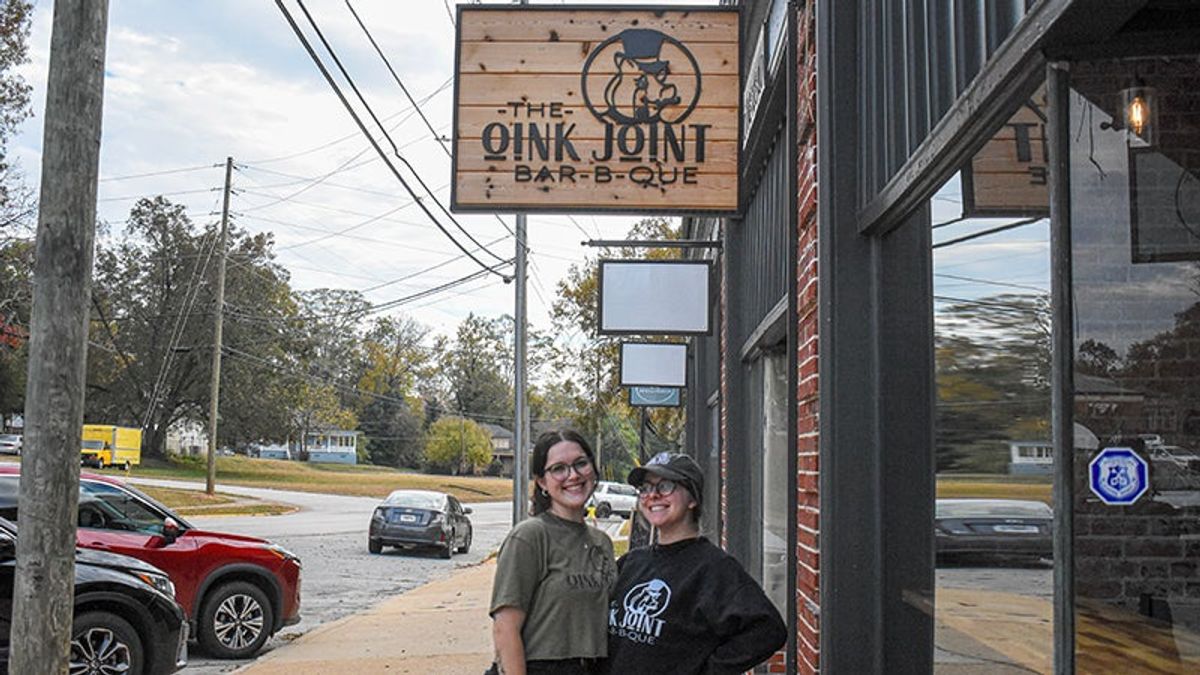 The Oink Joint Barbecue opens its doors at its new location in LaGrang...