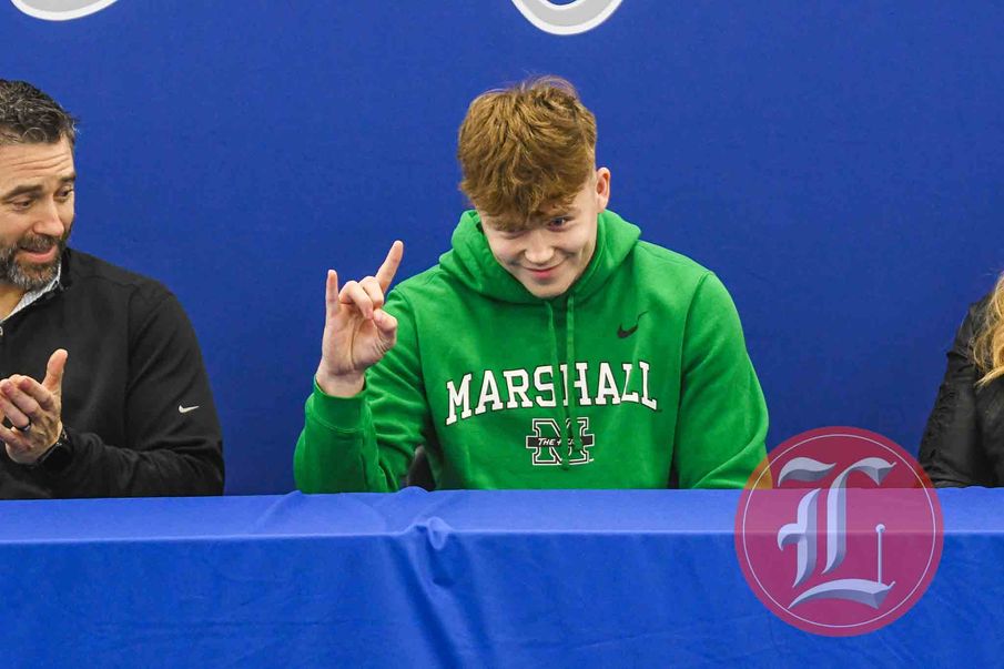 LaGrange's Dylan Barber signs to play football at Marshall