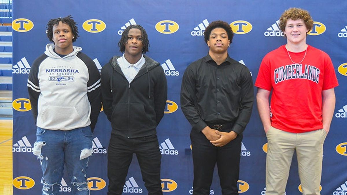 Troup football has four sign to play at the next level