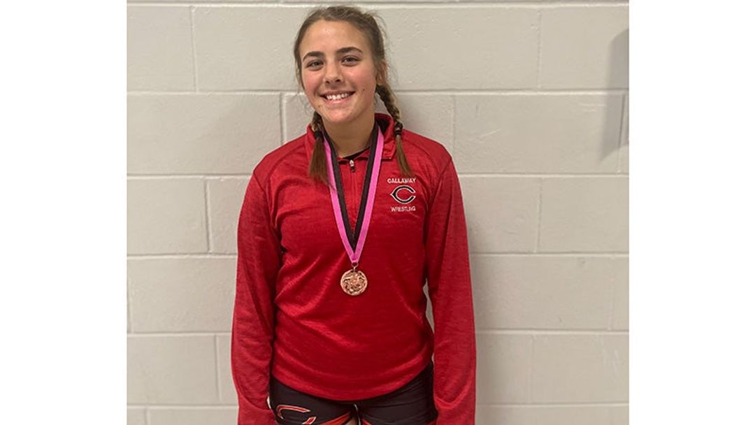 Lakyn Gatens because first Callaway girl wrestler to place at a tourna...