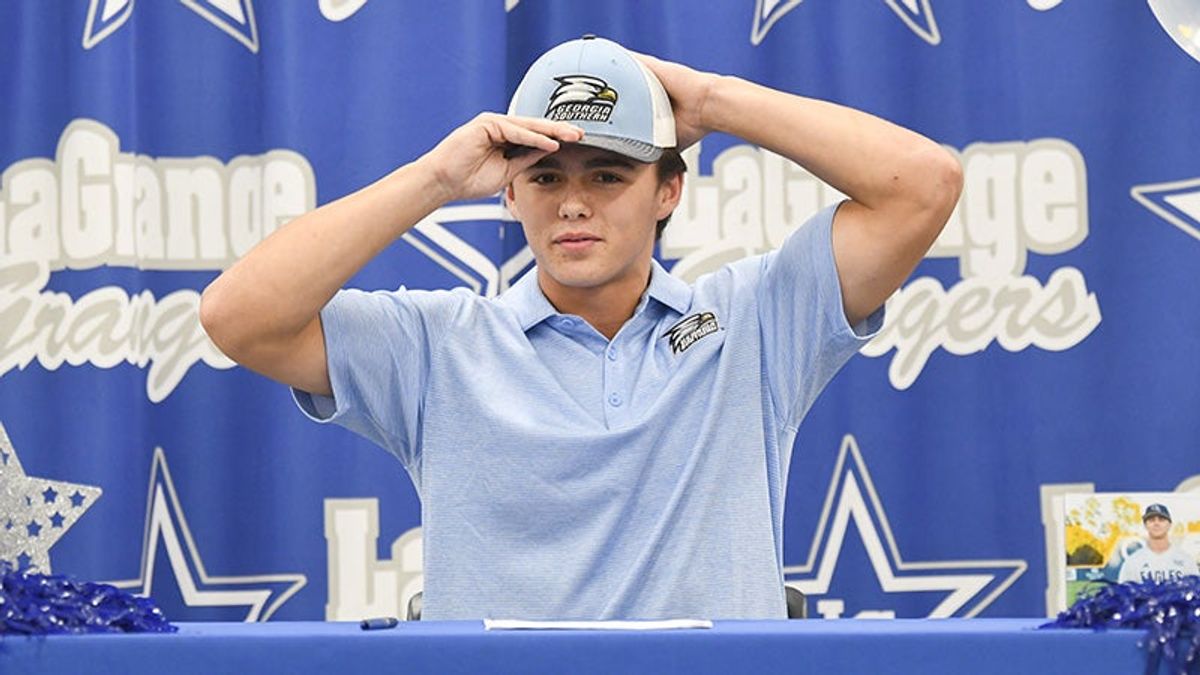 Tanner Langley signs to play baseball at Georgia Southern
