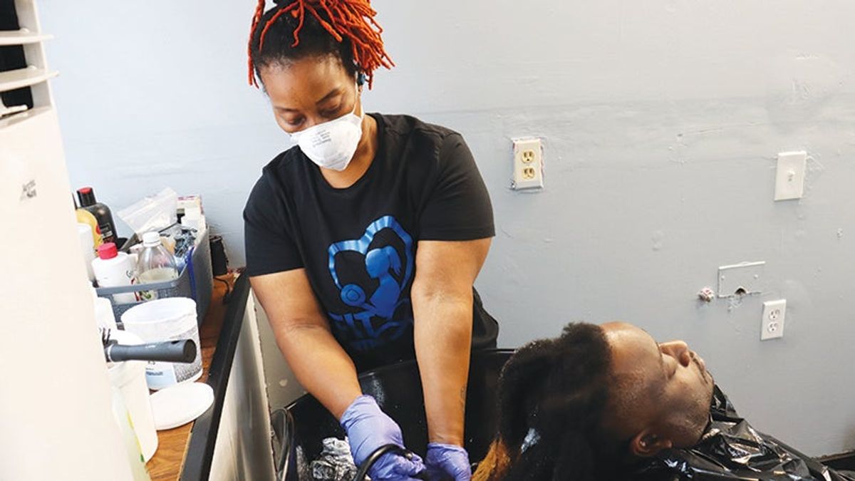 Bre'Tarsha Harris, owner of Studio 513, shares experiences that led he...