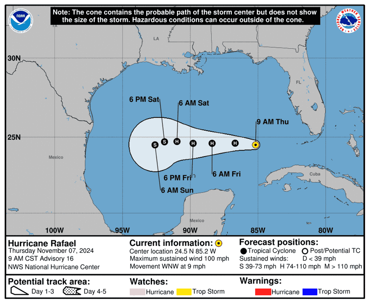 Latest update from the National Hurricane Center on Category 2 Hurrica...