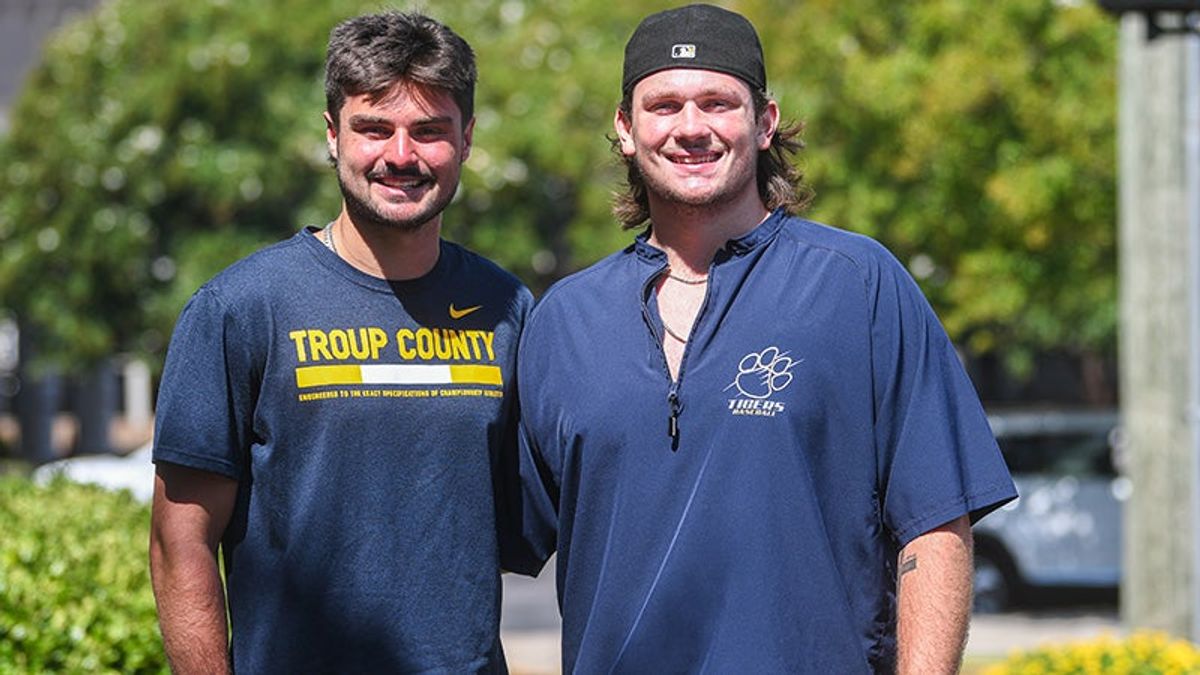 A Tiger reunion on the diamond: Former Troup teammates reunite with tr...
