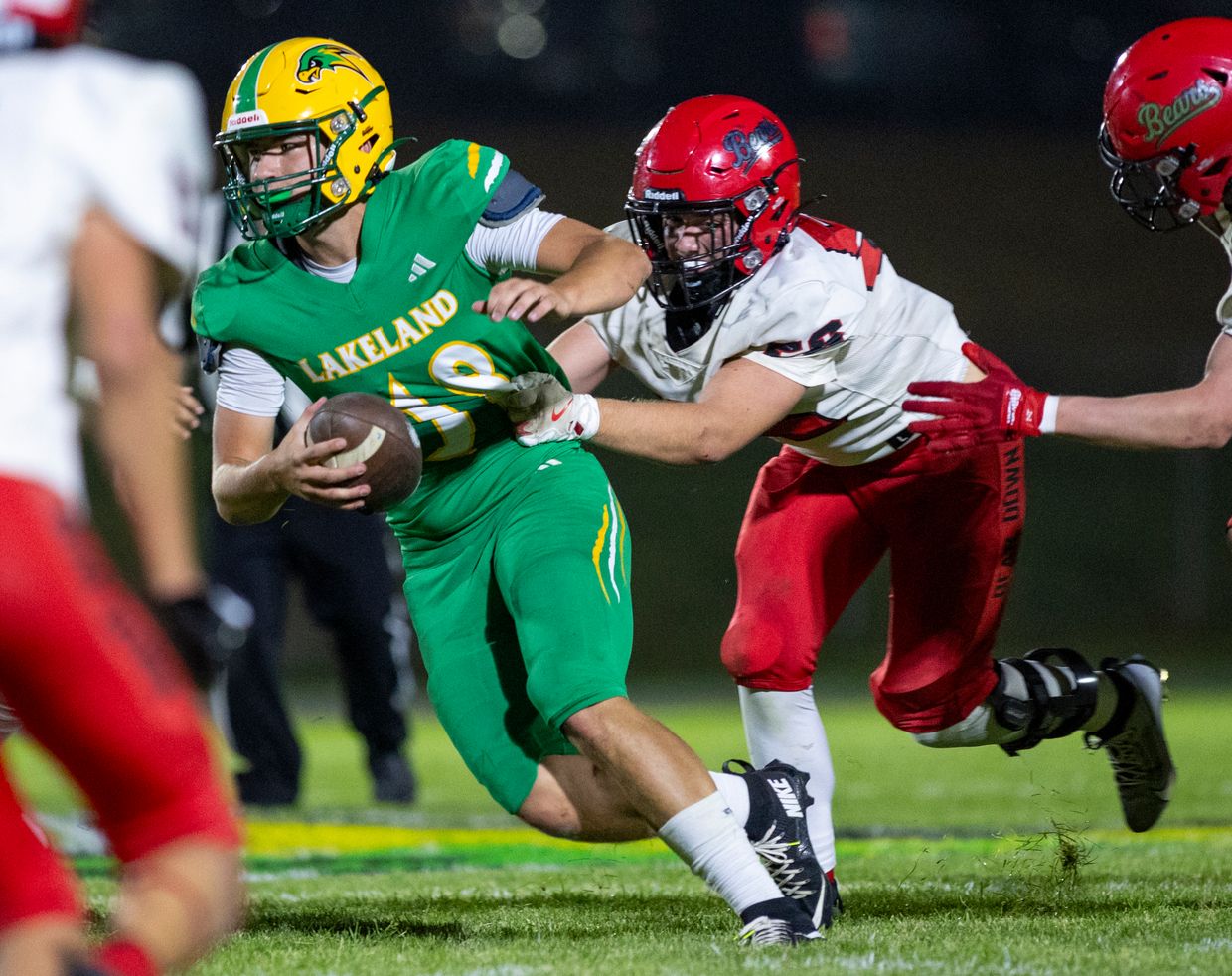 High school football scores