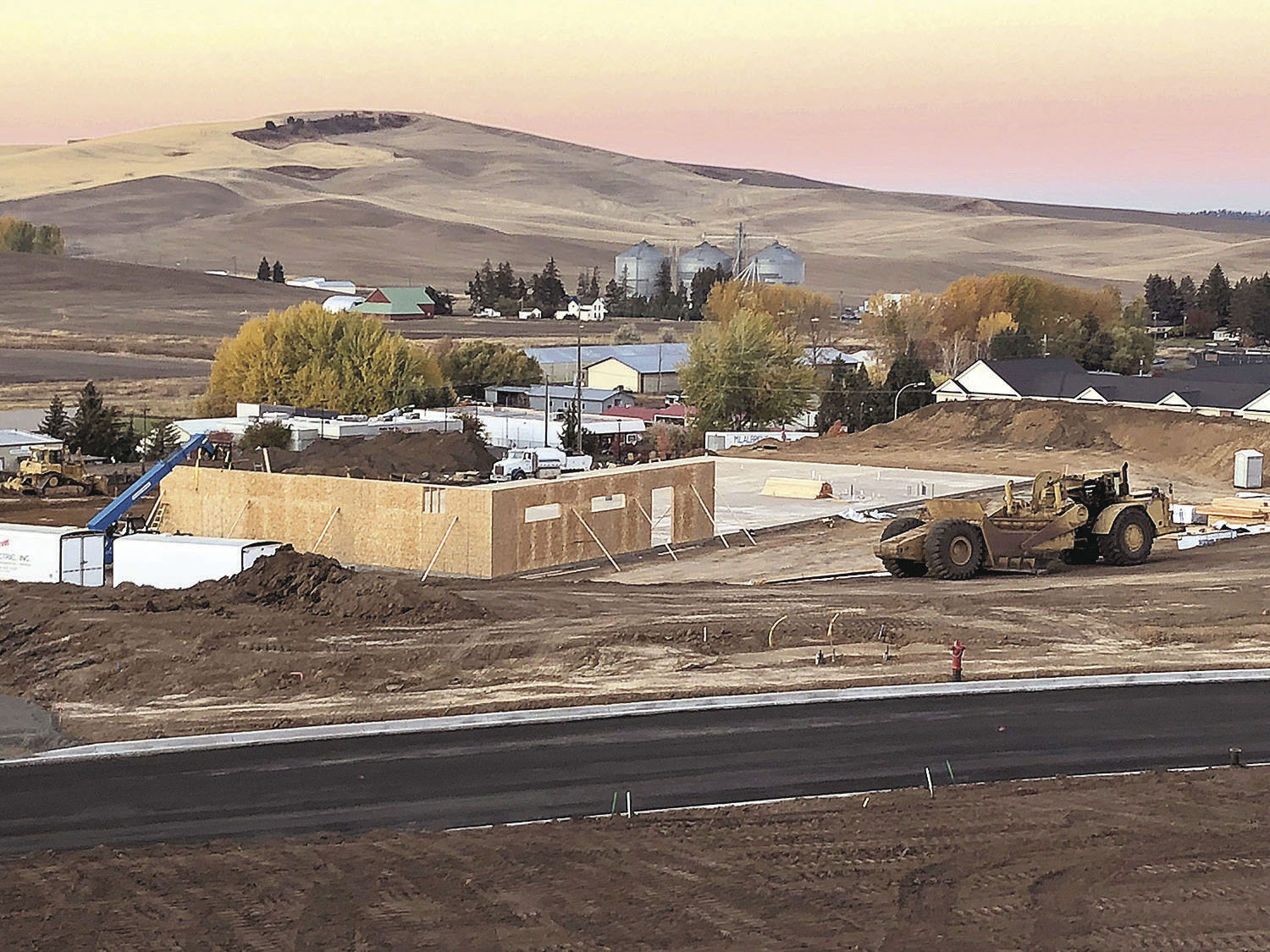Frames up at Palouse Prairie Charter school