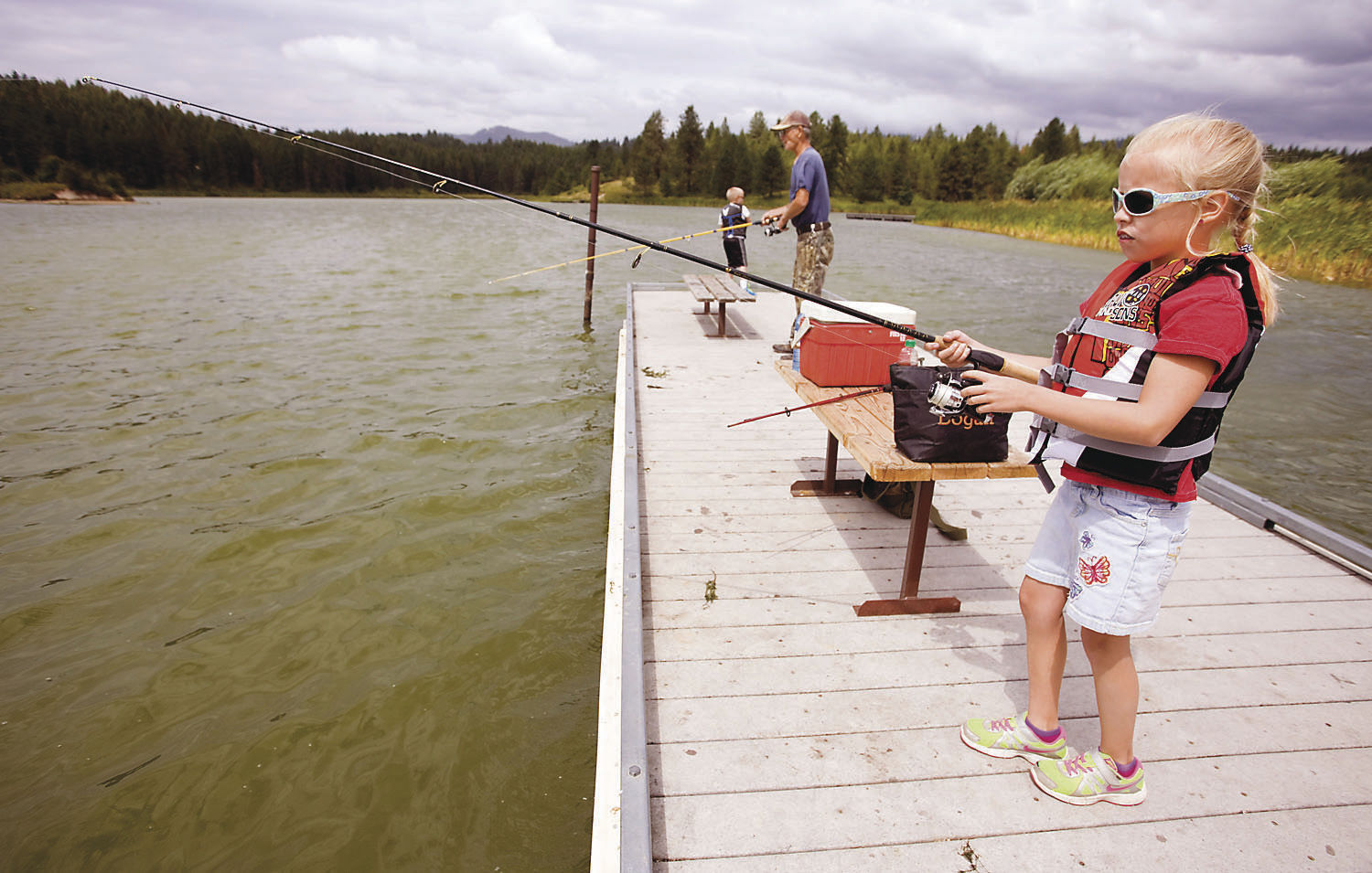Photo: Family fishing at Spring Valley Reservoir