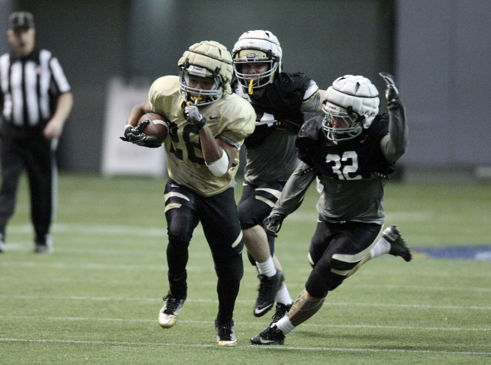 Vandals raise a banner