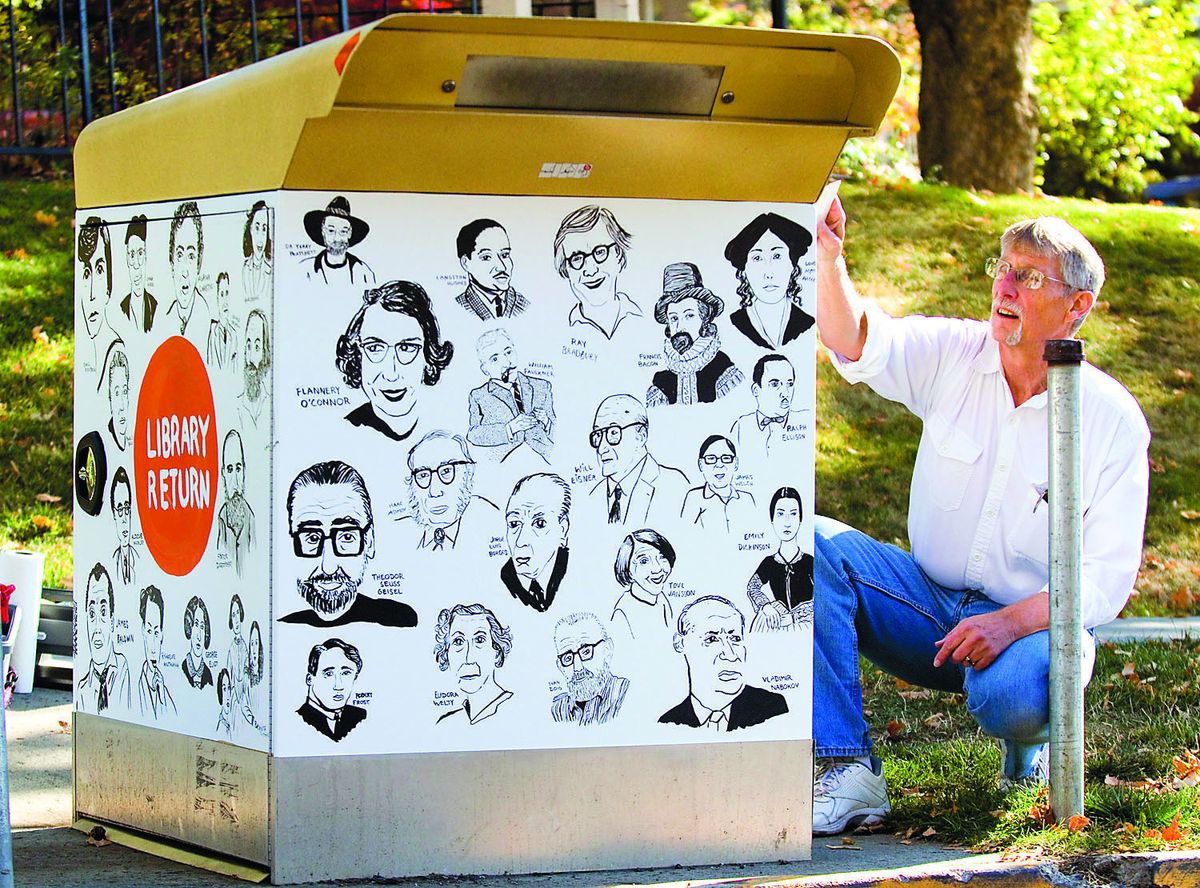 Public library drop box gets a new look
