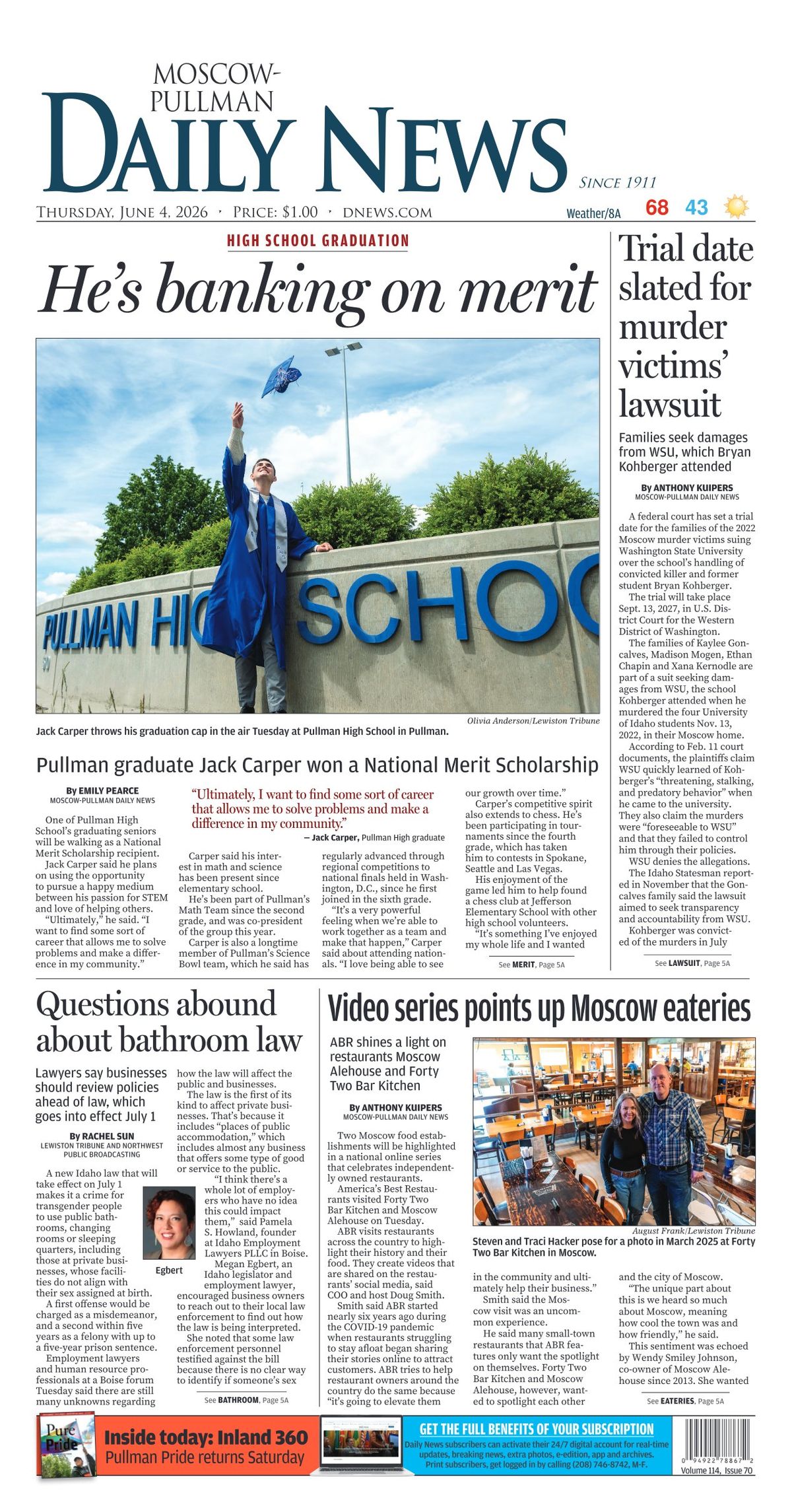 The Moscow-Pullman Daily News, June 4