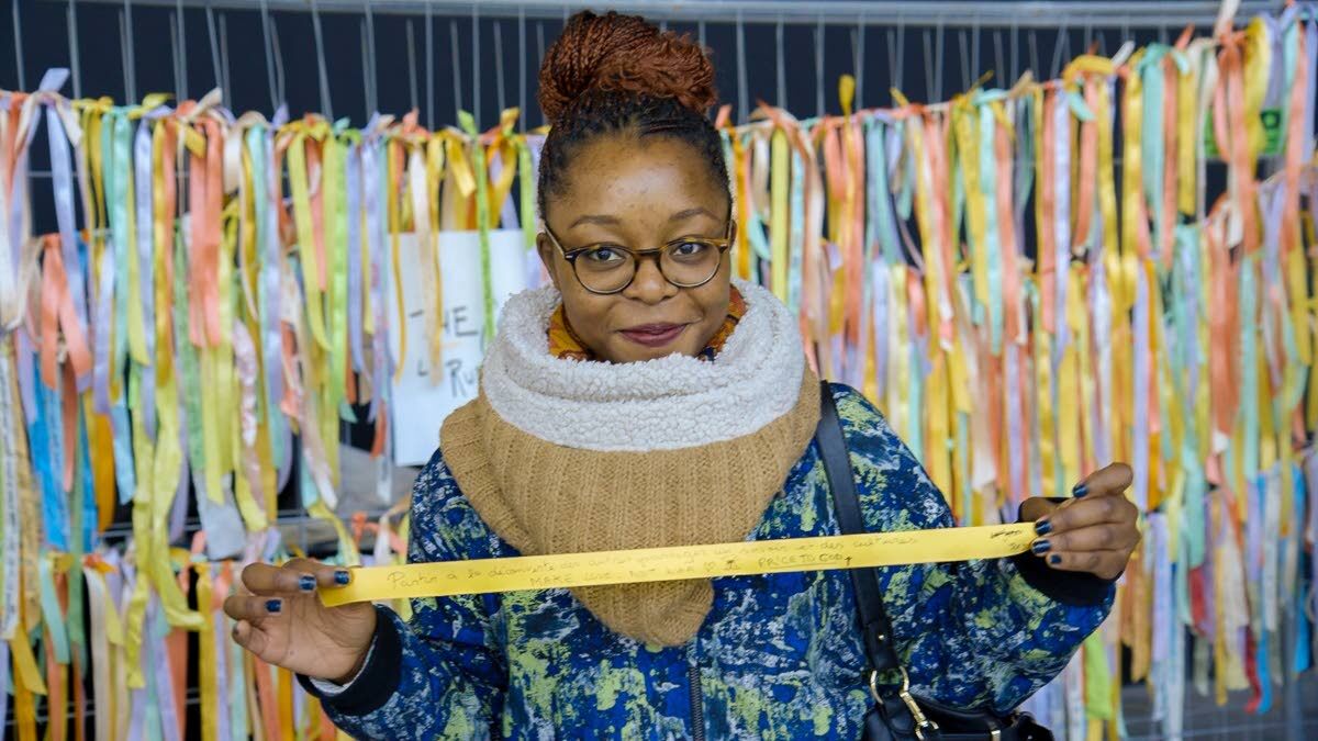 Climate ribbons share messages of hope