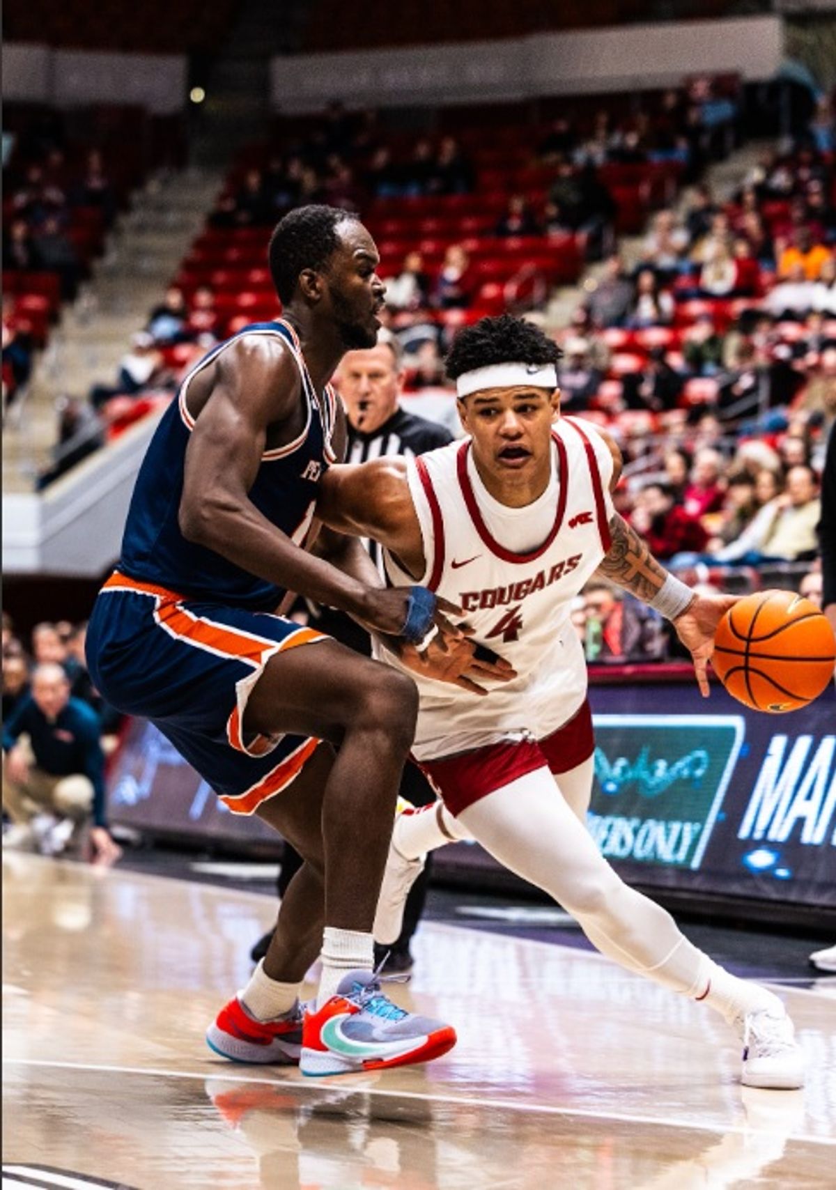 COLLEGE ROUNDUP: Cougars claw to single-point men’s basketball victory