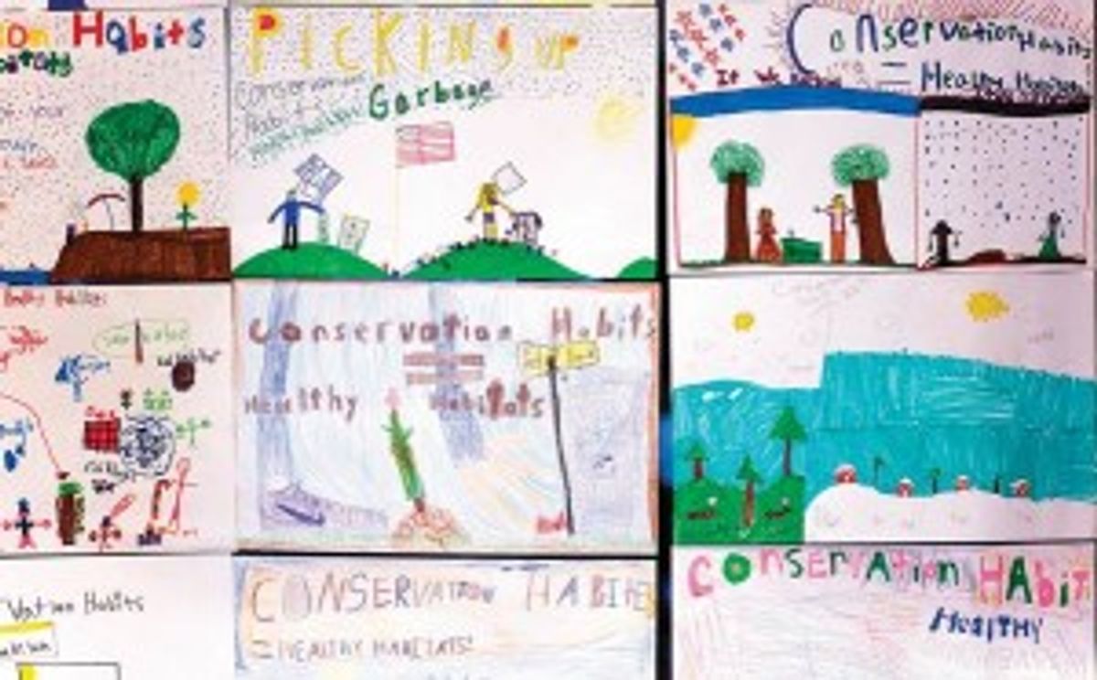 Commissioners judge area children's conservation posters