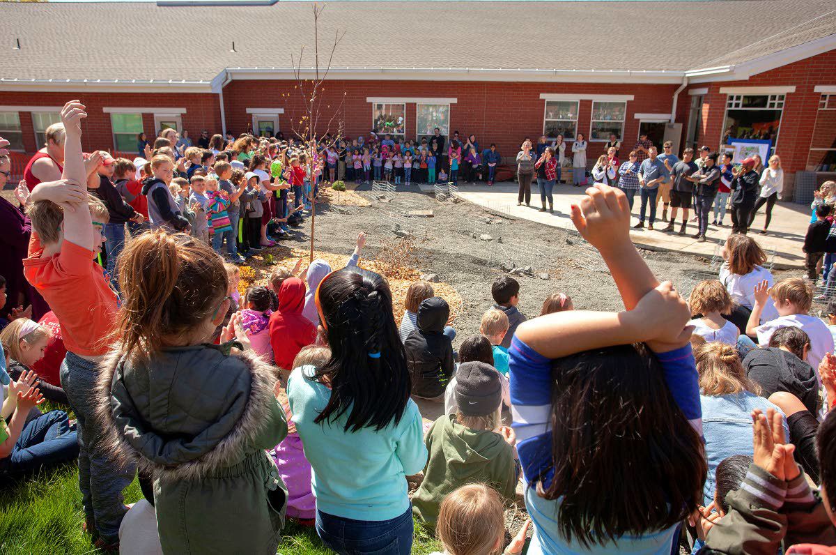 Outdoor learning lab approaches finish line