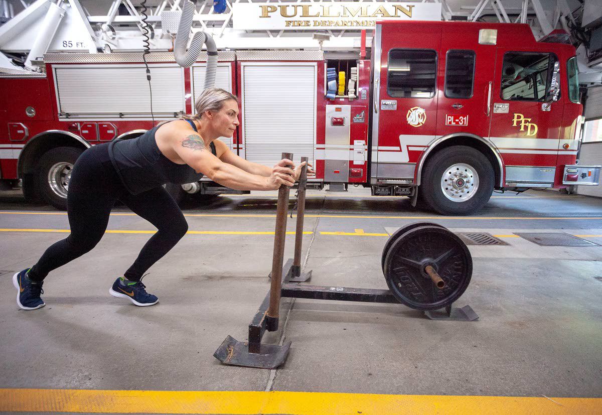 Firefighter atop ranks in fitness contest