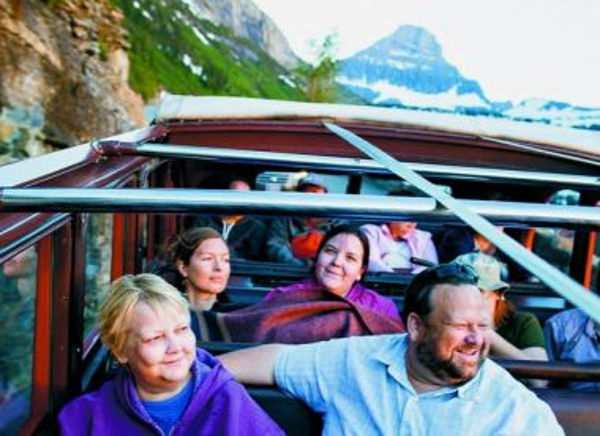First ride to Logan Pass; Hospice patient Rhonda Hendricks g...