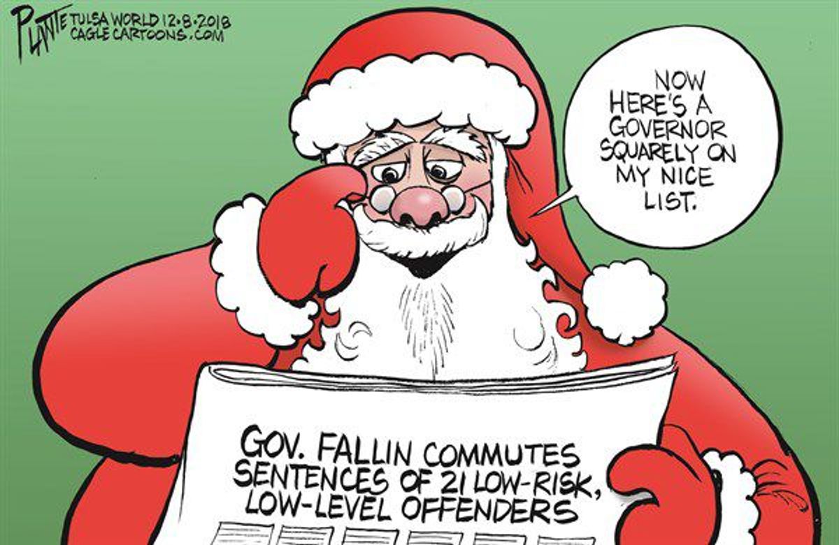 Political Cartoon: Santa's nice list