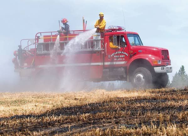 Field fire near Potlatch claims 25 acres