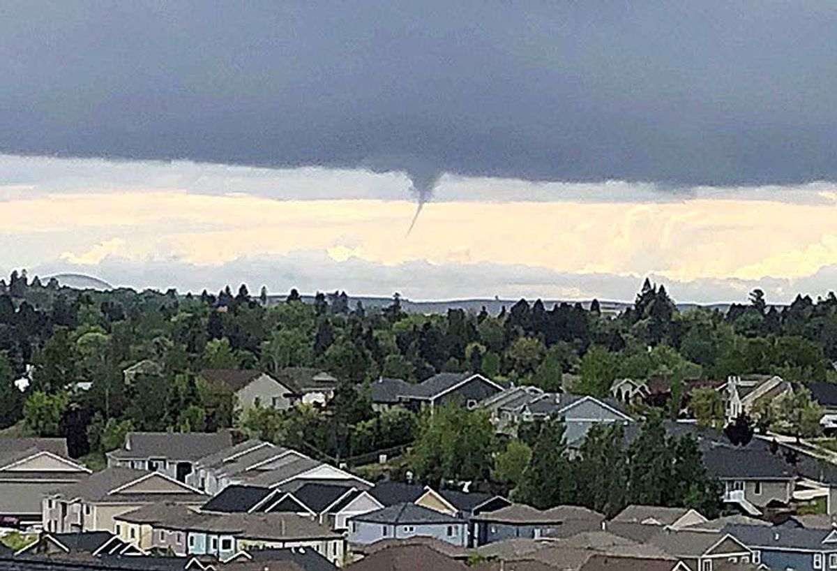 Monday's twisted weather