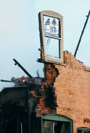 Story, Photos, Video: Fire ravages historic building in Palouse
