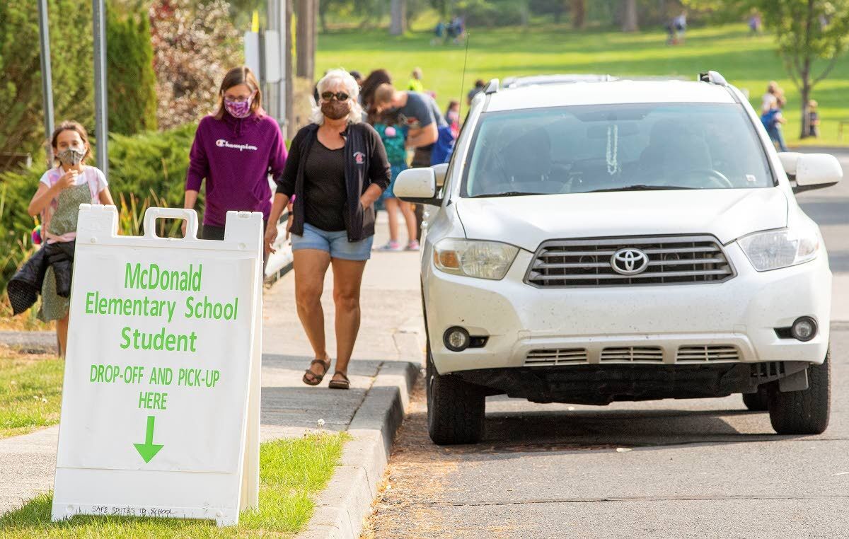 School tries alternative drop-off, pick-up sites