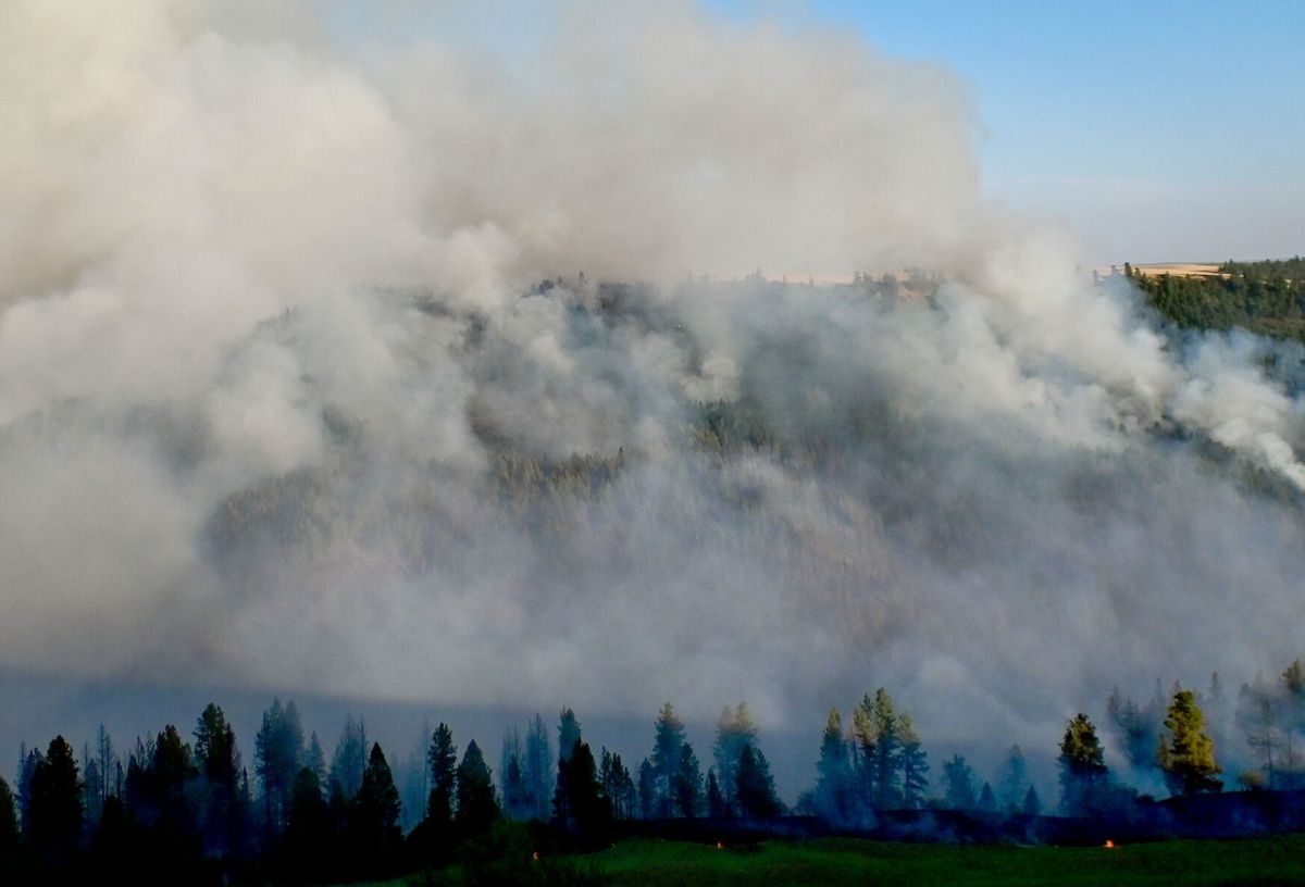 Texas Ridge Fire near Kendrick 60% contained