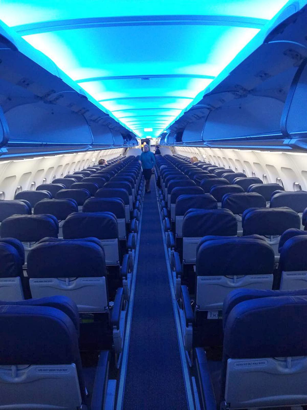 An empty flight