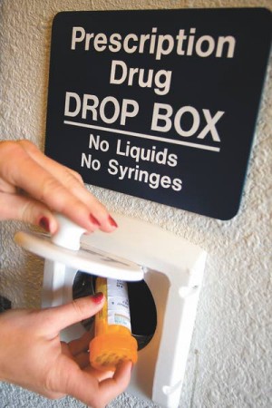 The drop on prescription abuse: Collection boxes for unwanted pills in...