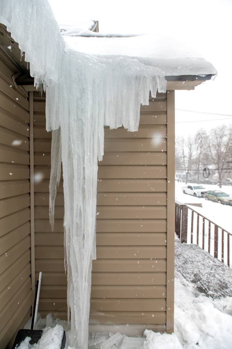 Large icicle
