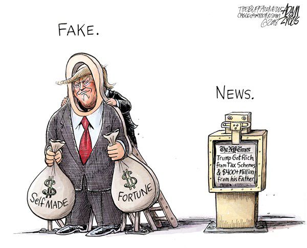 Political Cartoon: Trump finances