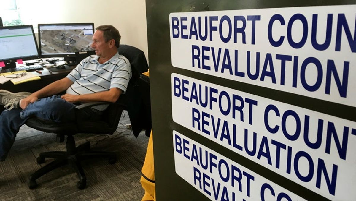 Tax assessor's office re-determining property values