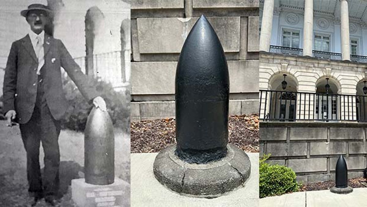 Cannon shell a piece of American history