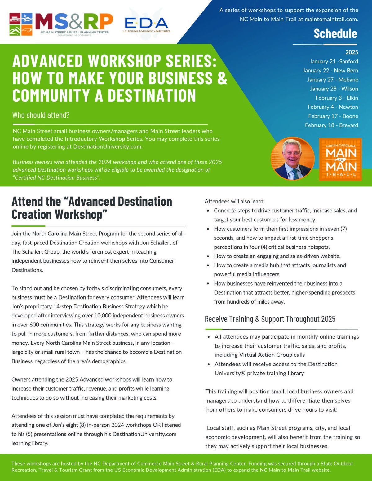 Washington businesses encouraged to pursue NC Destination Ce...