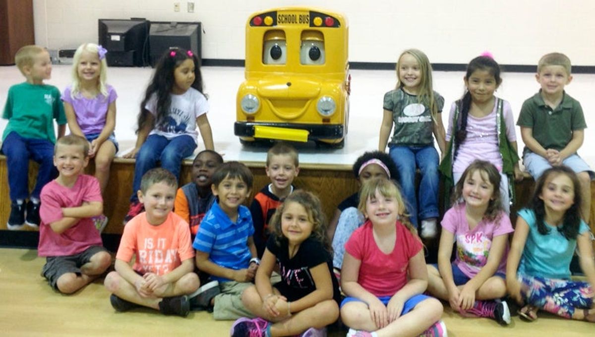 Bath Elementary students learn bus safety