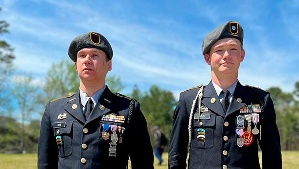 Washington JROTC flag retirement