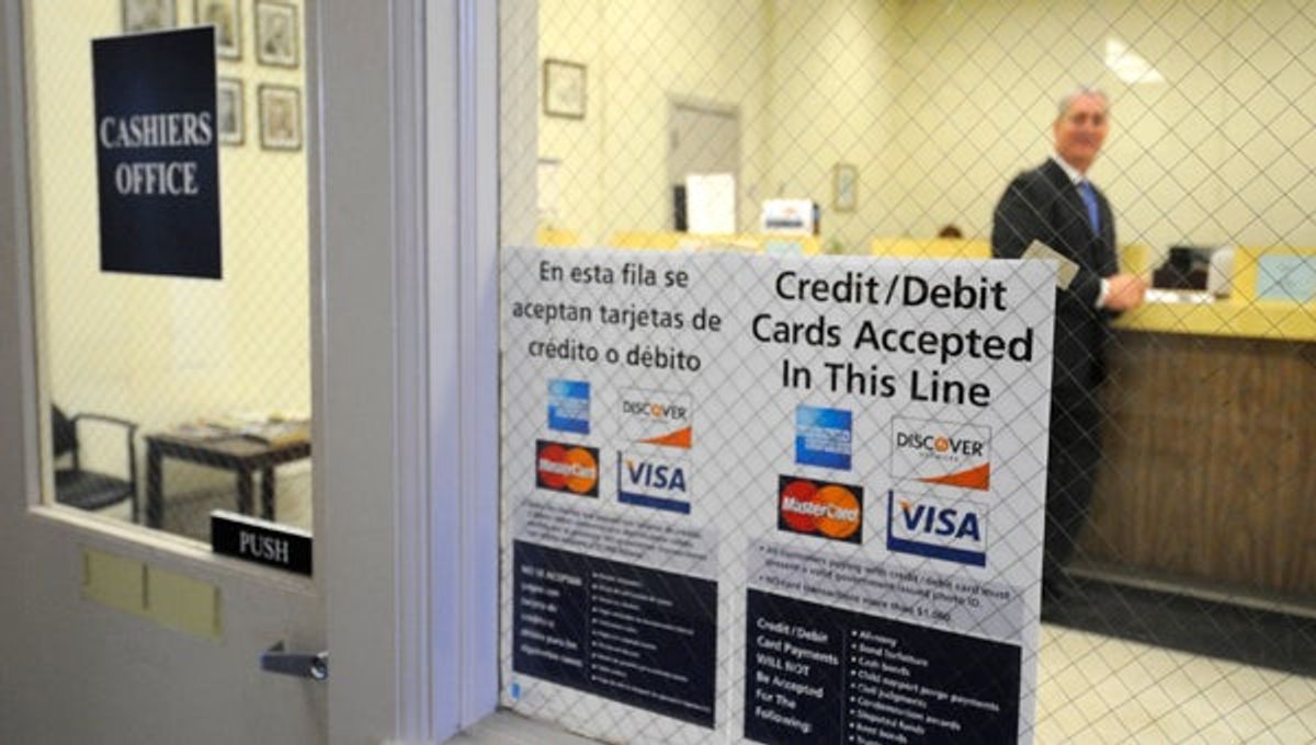 Clerk's office now takes debit/credit