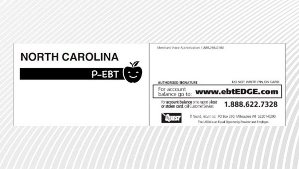 Renewal of P-EBT Program brings food assistance to NC famili...