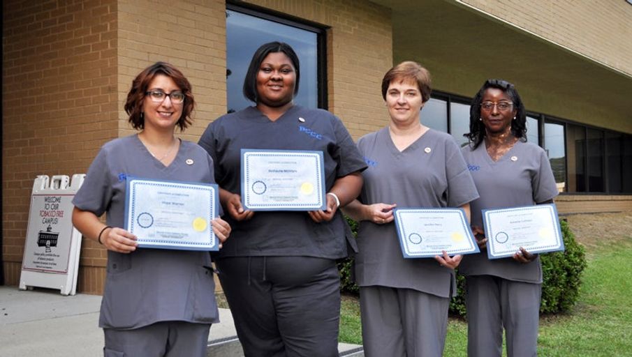 Four new registered medical assistants honored