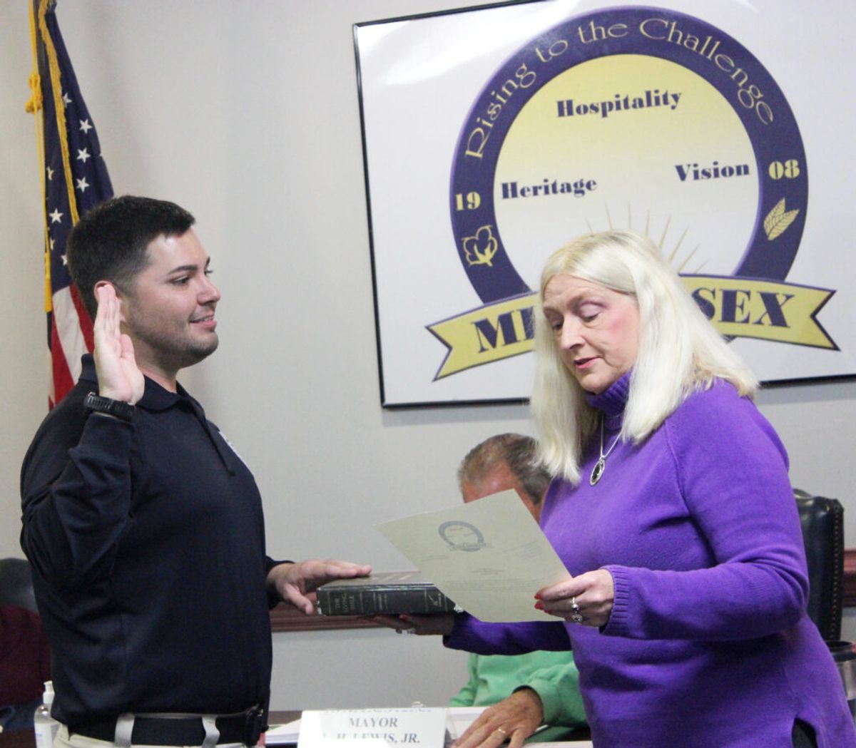 Middlesex police officer sworn in