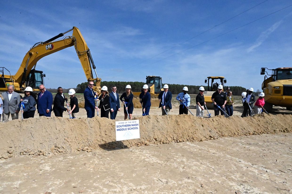 Officials break ground on new Southern Nash Middle School