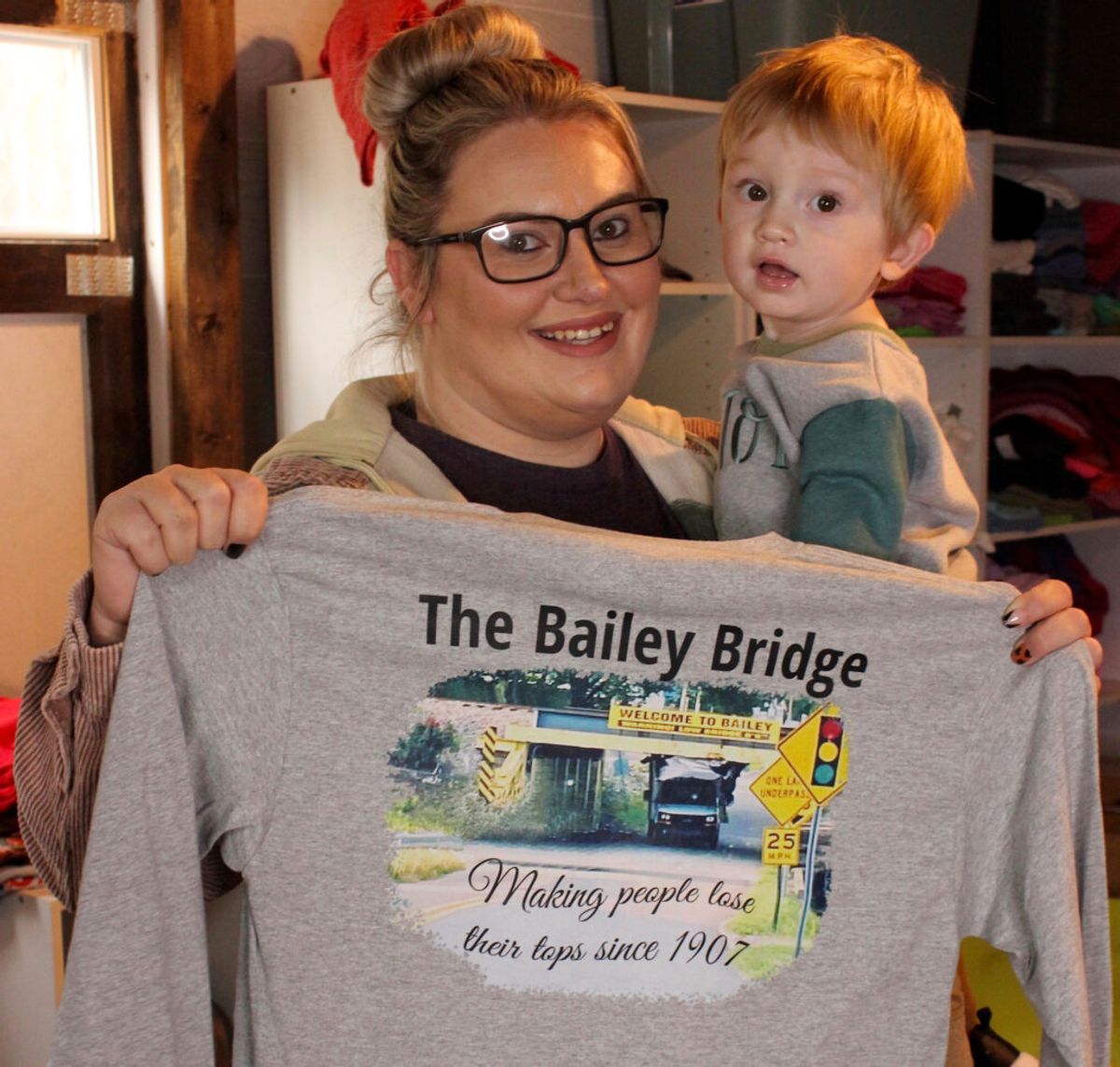T-shirt lampoons Bailey bridge as bane of tall trucks
