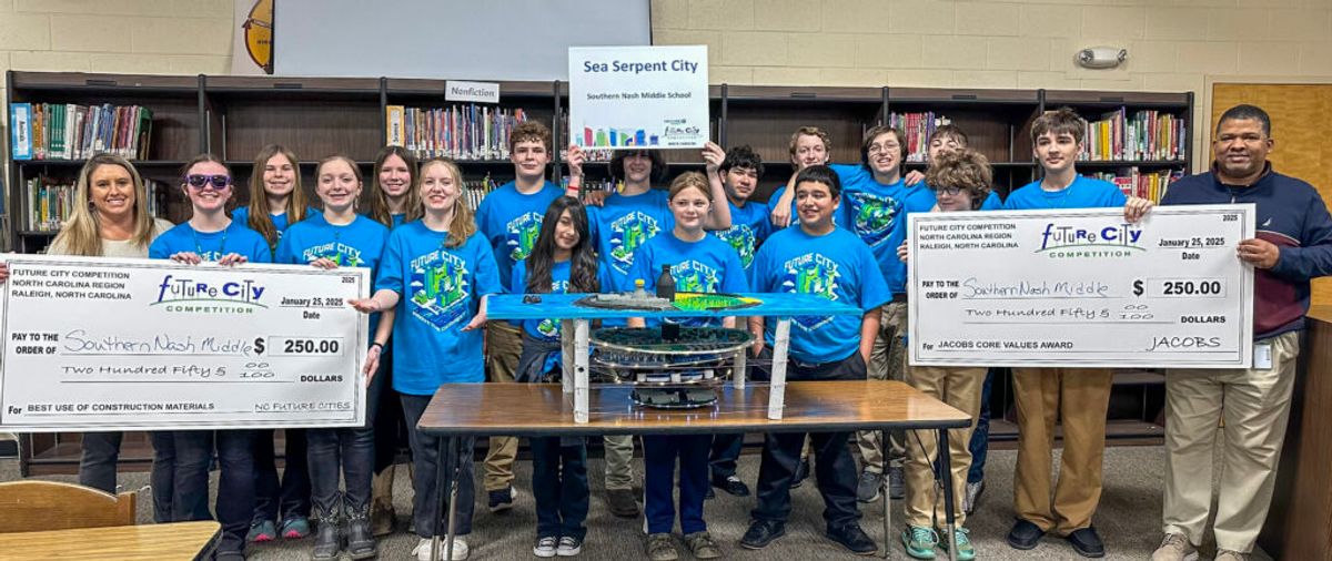 Southern Nash Middle STEM team cops regional awards